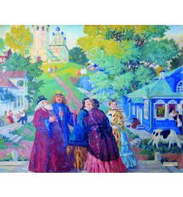Boris Kustodiev - Hand Painted Pictures - Art Nouveau - Large Size ...
